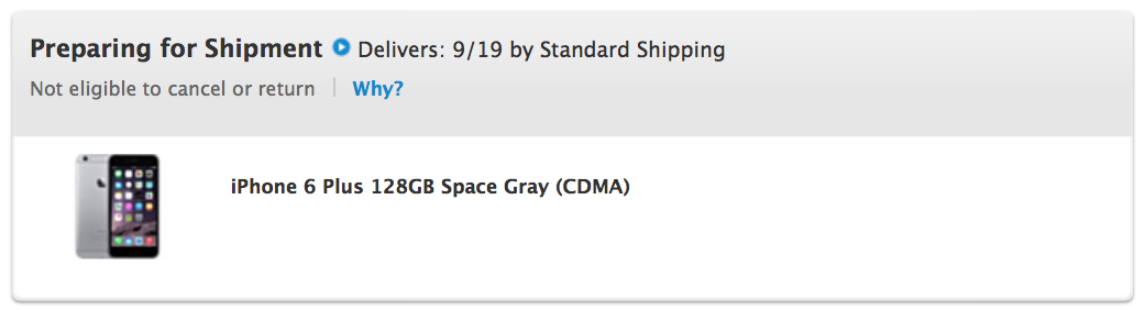 Apple Zone: Shipping of initial iPhone 6's Beginning